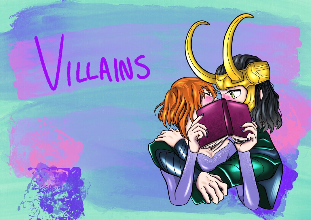 Villain Marvel Couple Love Clipart Png Without Background - Etsy Canada
