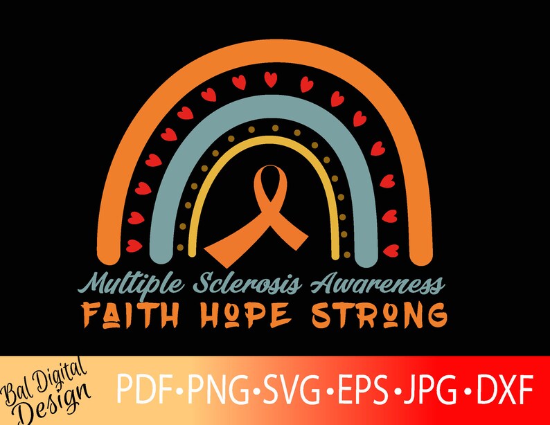 Multiple Sclerosis Awareness Shirt Svg MS Week Day Pin Badge - Etsy