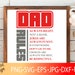 Dad Rules Father's Day Gifts Svg, Dad Birthday Gifts From Daughter Png ...