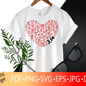 Happy Pi Day Heart Love SVG - Teacher Math Gift Inpire Me PNG - School ...