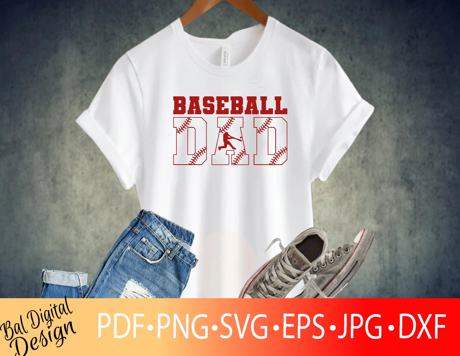 Baseball Dad Game Day SVG, Baseball Clipart Cut Files, Game Day Dad ...