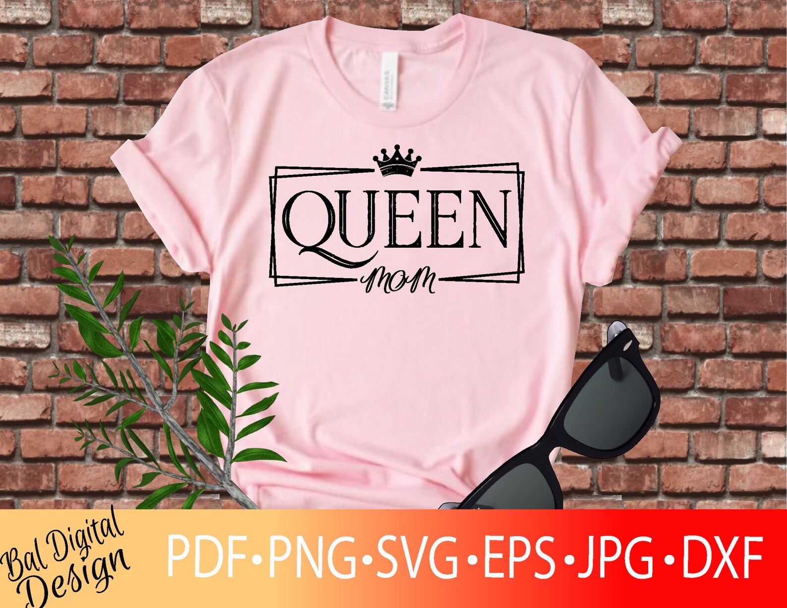 Mothers Day Gifts for Mom Svg, Queen Mom Shirt Png, Crown Sign Dxf ...