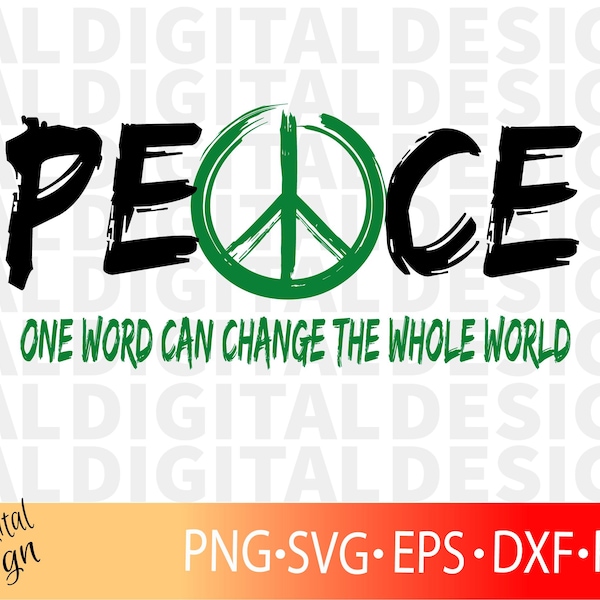 Peace Svg - Etsy