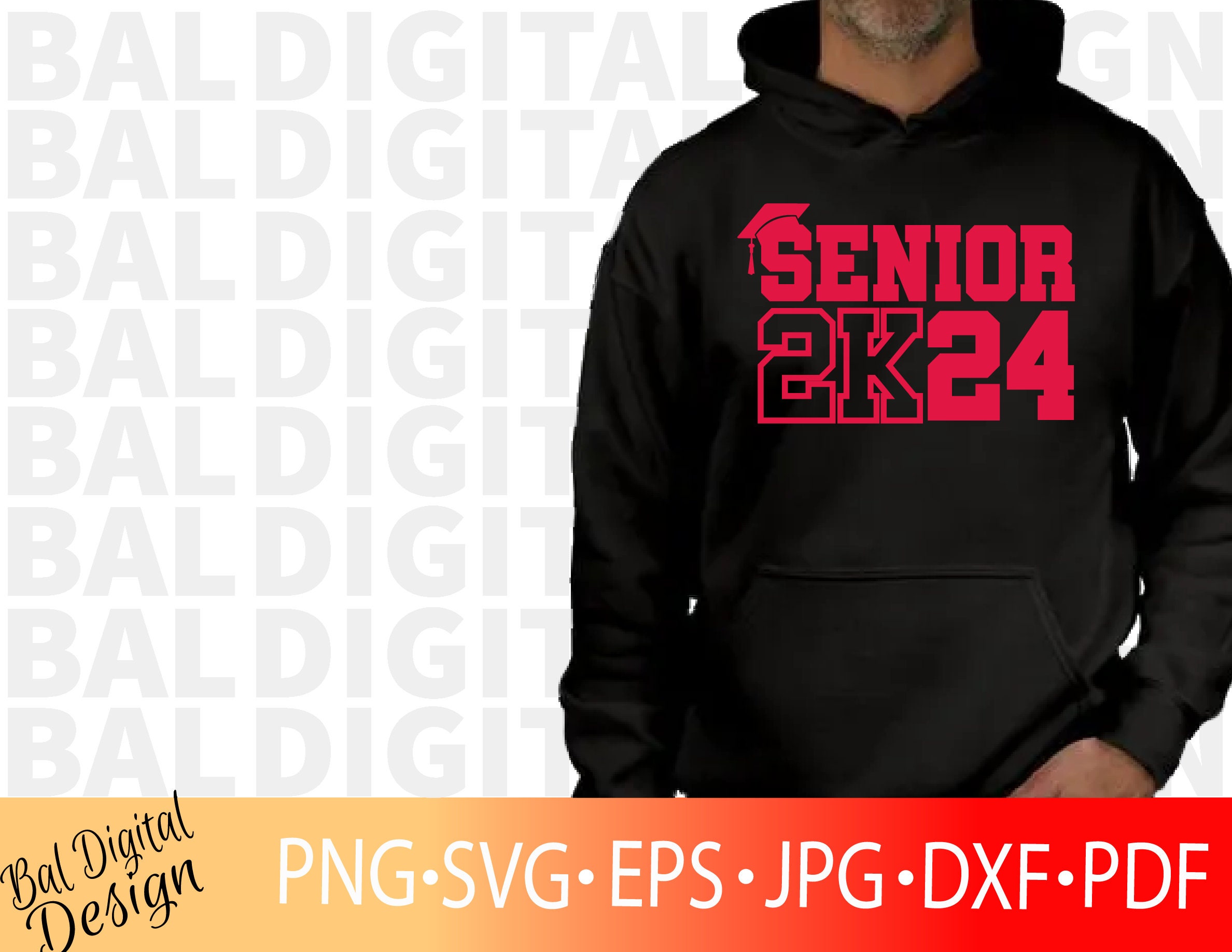 Senior 2024 Svg Png, Class of 2K24 Graduation Svg, Senior 2024 Designs ...