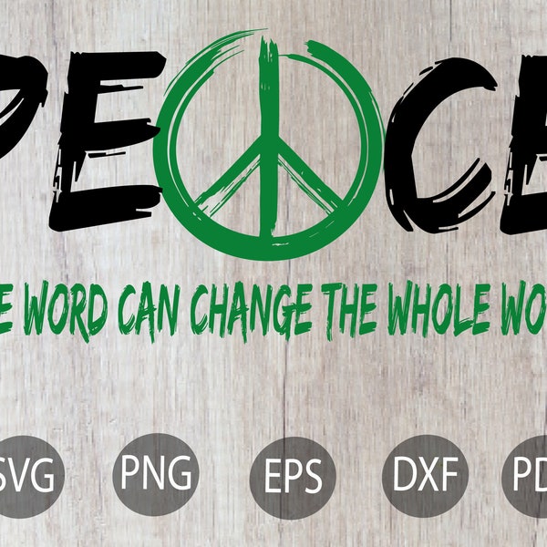 Peace Symbol Block - Etsy