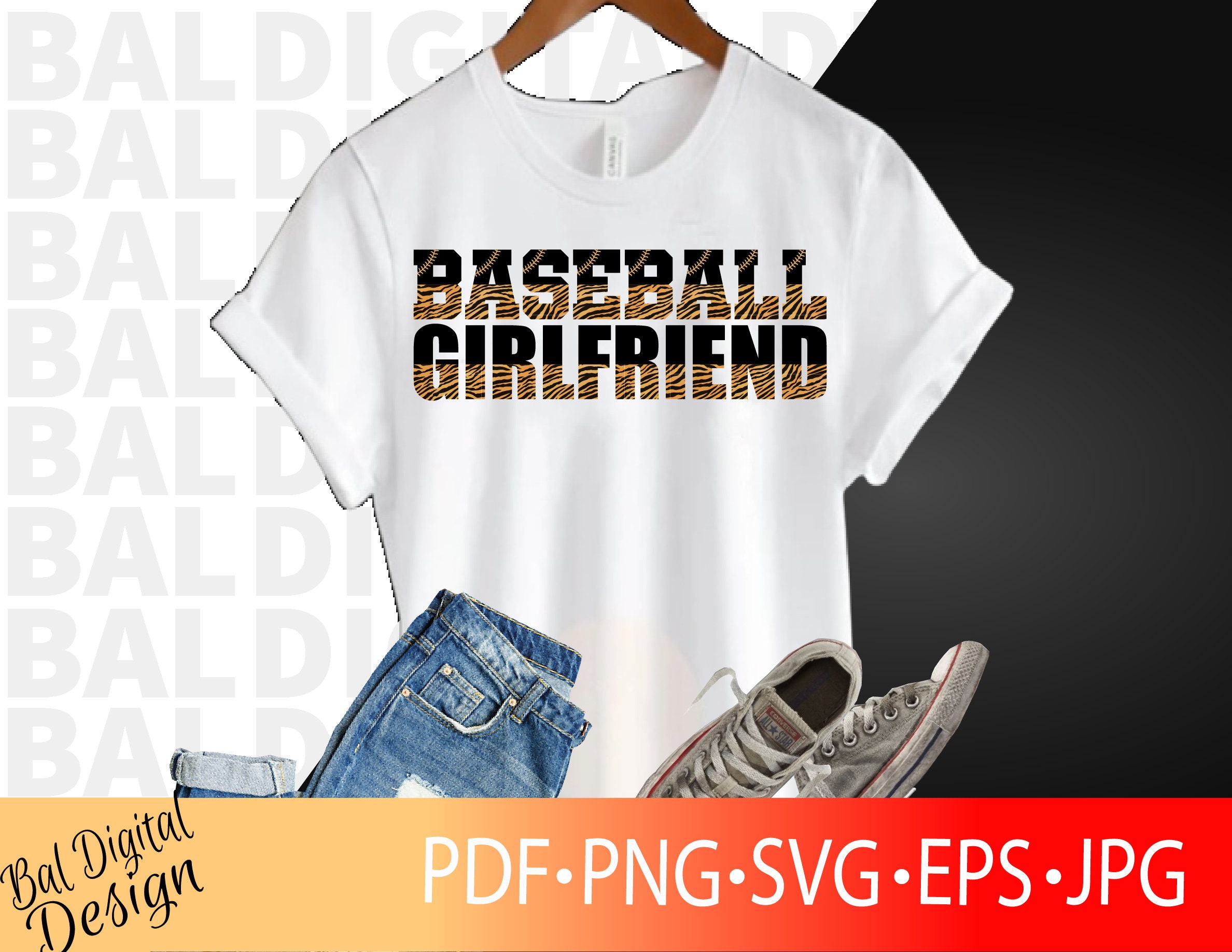 Baseball Girlfriend Leopard Svg, Baseball Girlfriend Vector Png ...