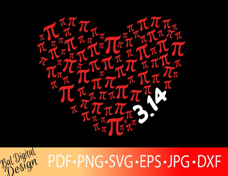 Happy Pi Day Heart Love SVG - Teacher Math Gift Inpire Me PNG - School ...