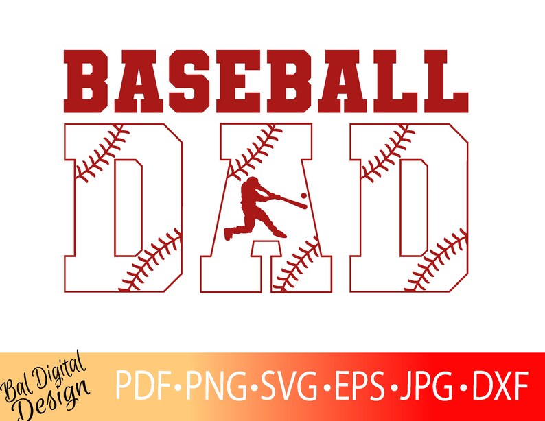 Baseball Dad Game Day SVG, Baseball Clipart Cut Files, Game Day Dad ...