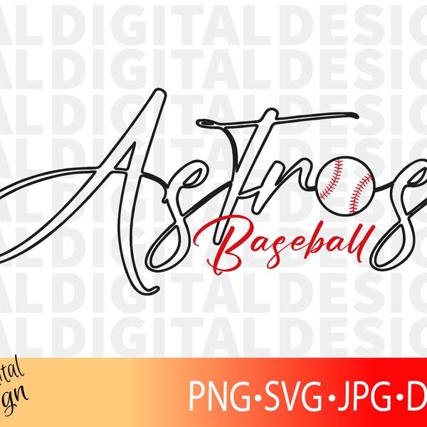 Astros Ball Png and Svg - Etsy