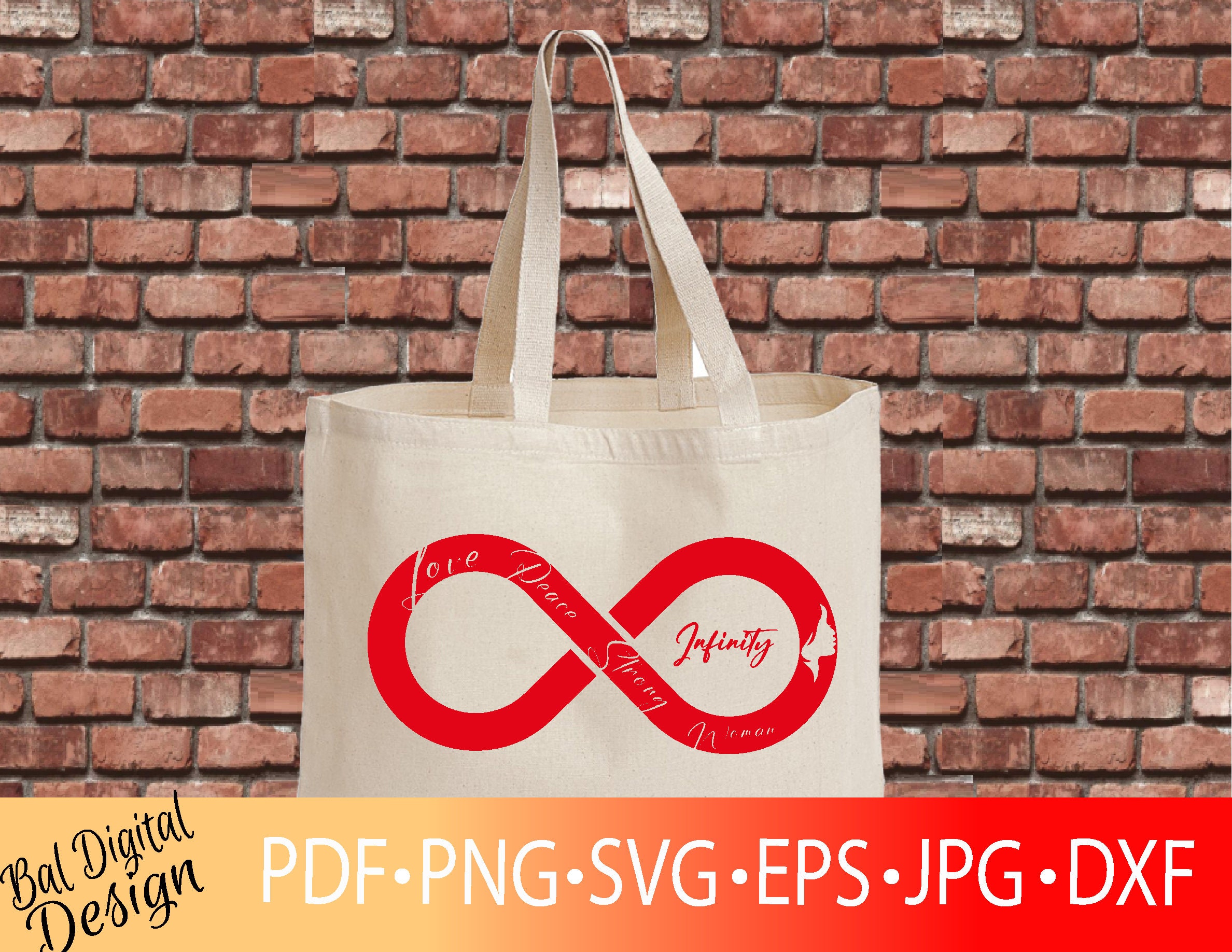 International Women's Day SVG: Strong Woman Infinity Design (digital ...