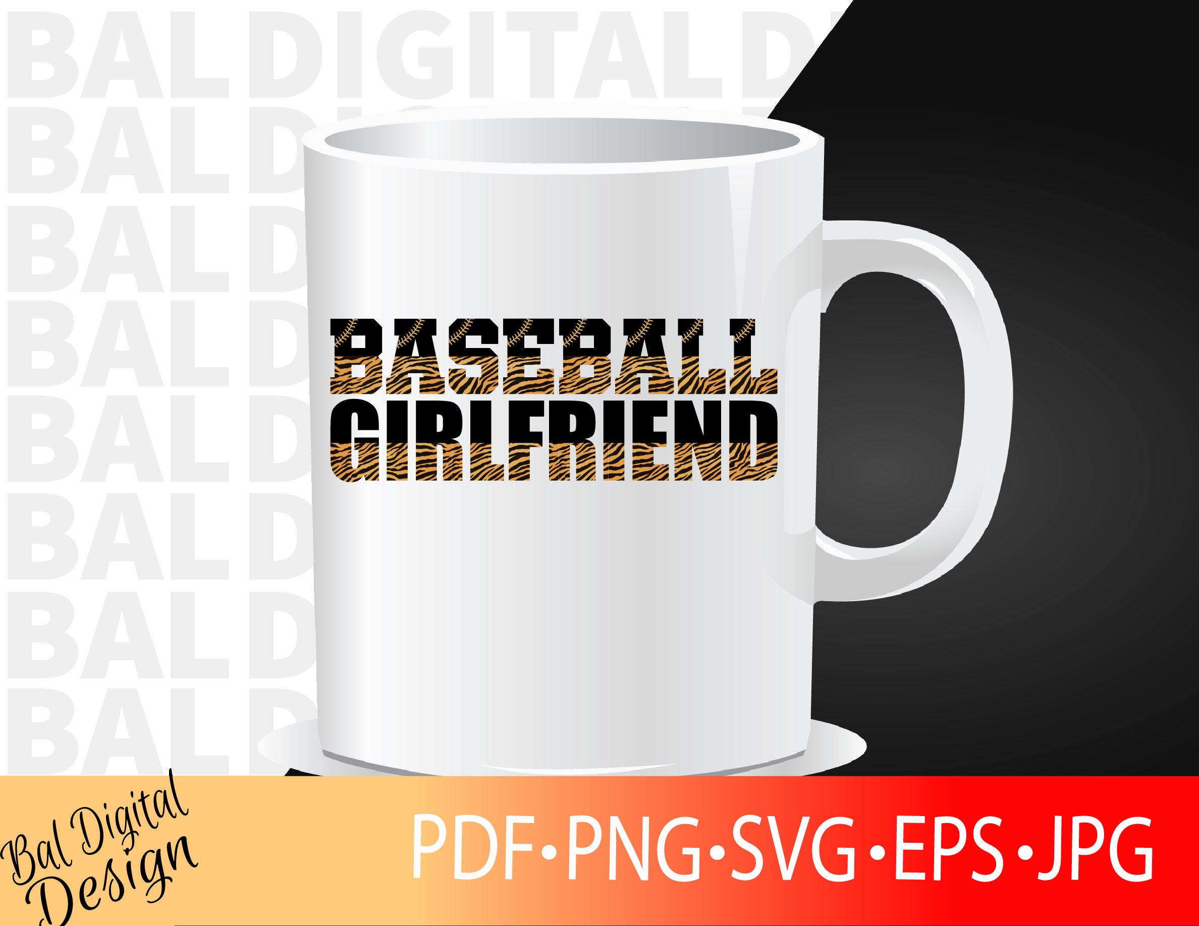 Baseball Girlfriend Leopard Svg, Baseball Girlfriend Vector Png ...