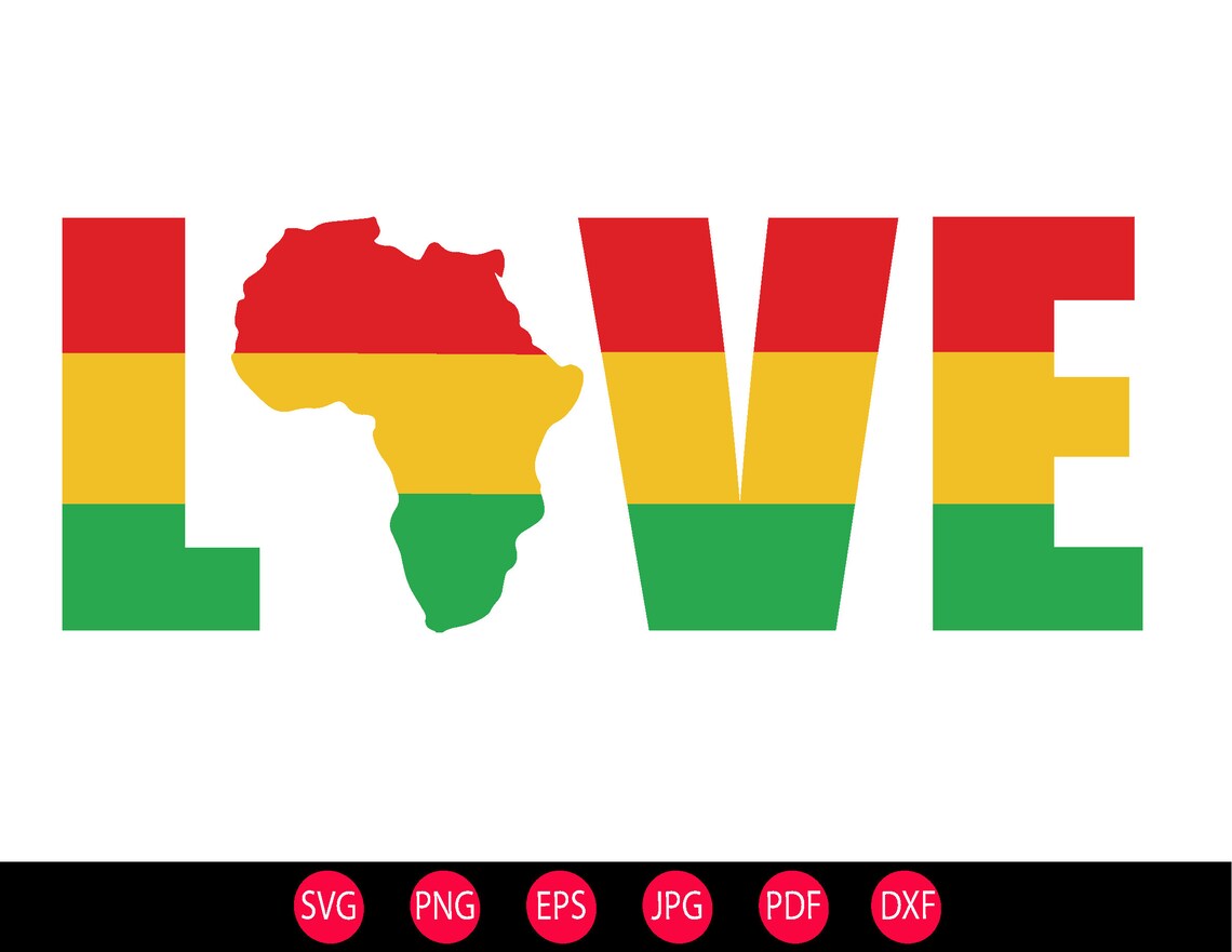 Black History Month Love Svg, Juneteenth Love Gifts Svg, African ...