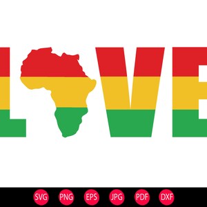 Black History Month Love Svg, Juneteenth Love Gifts Svg, African ...