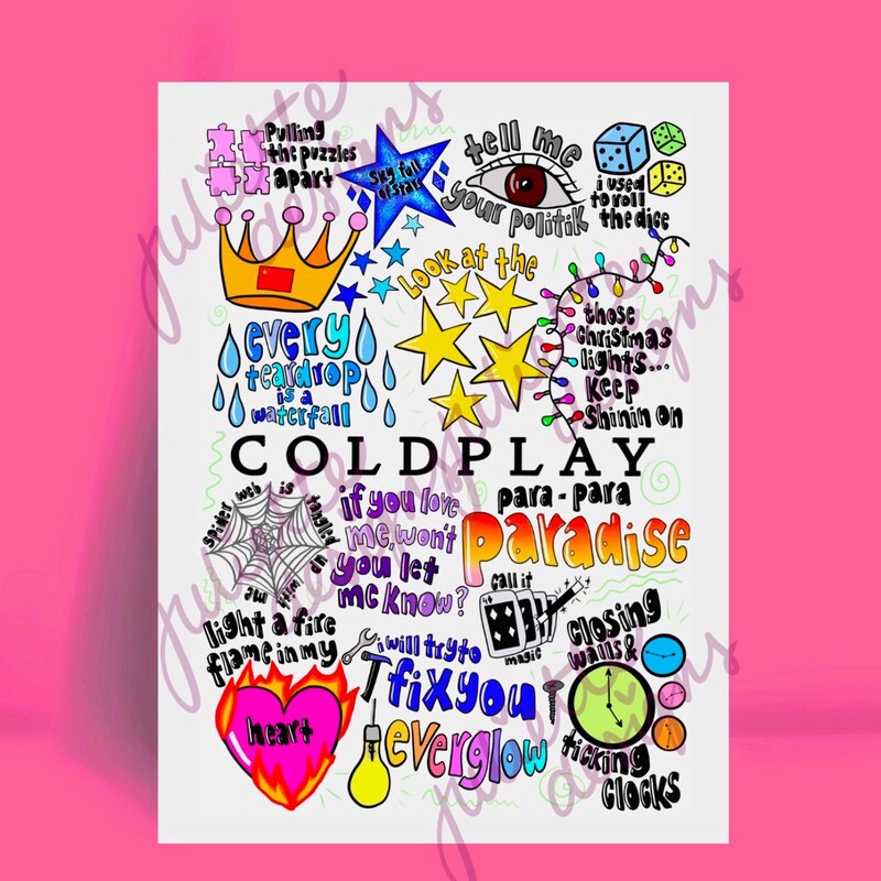 Coldplay - Etsy UK