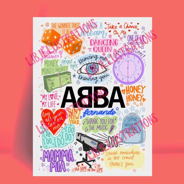 Abba Poster - Etsy