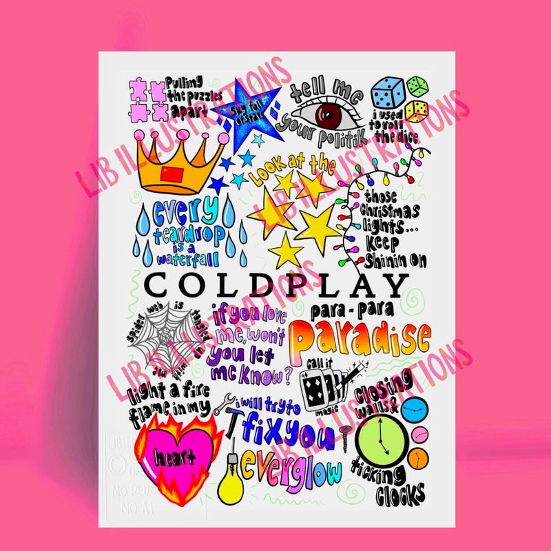 Coldplay - Etsy