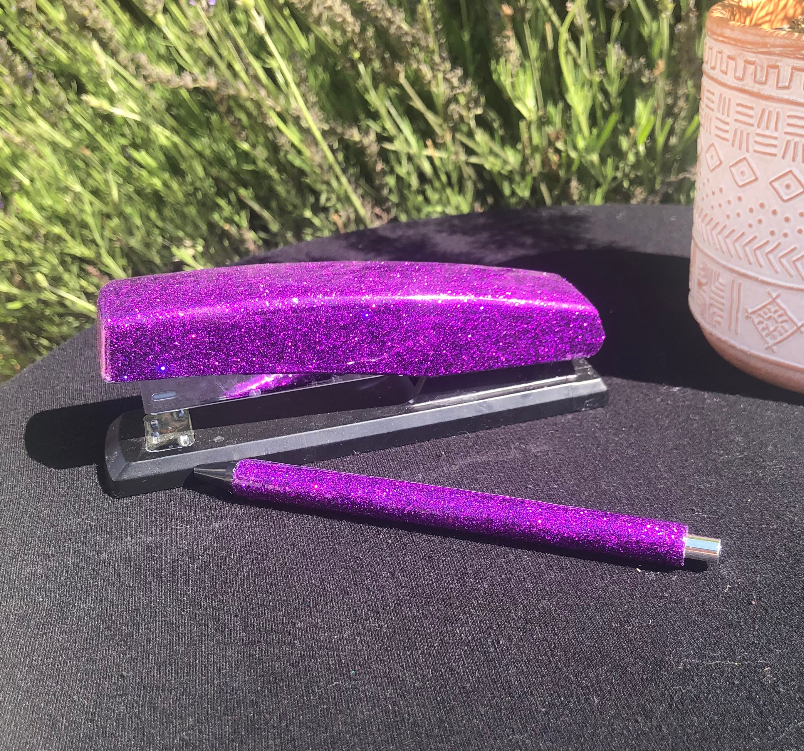 Glitter Stapler and Pen Set teacher Giftend of - Etsy
