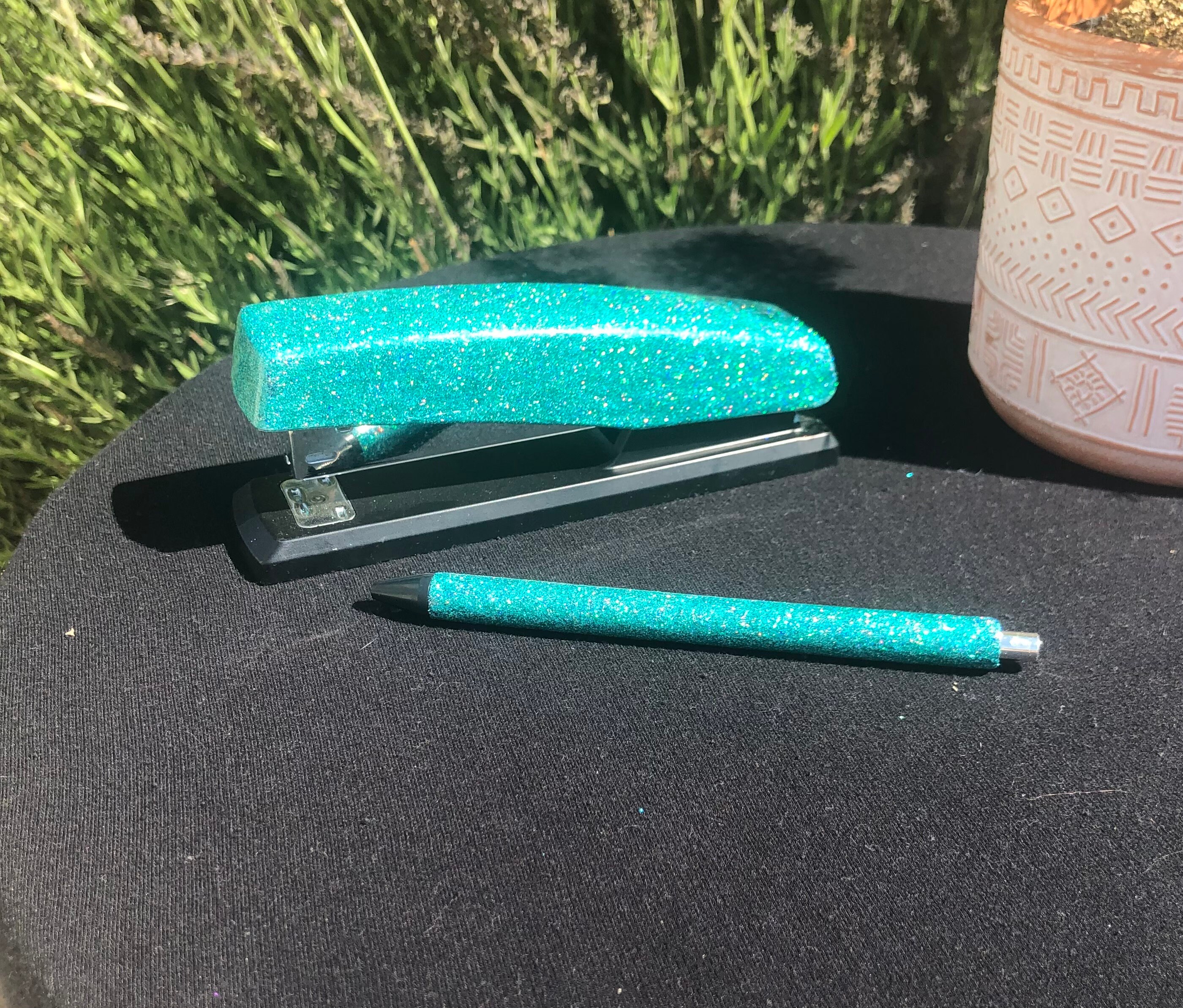 Glitter Stapler and Pen Set teacher Giftend of - Etsy
