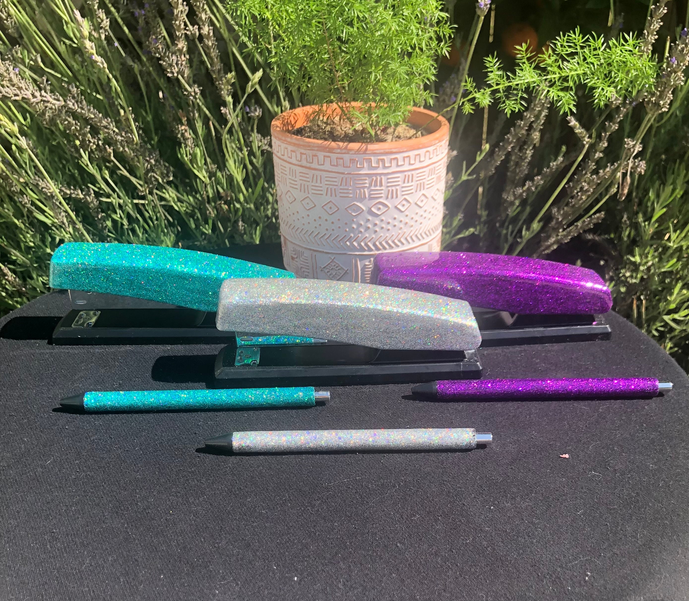 Glitter Stapler and Pen Set teacher Giftend of - Etsy