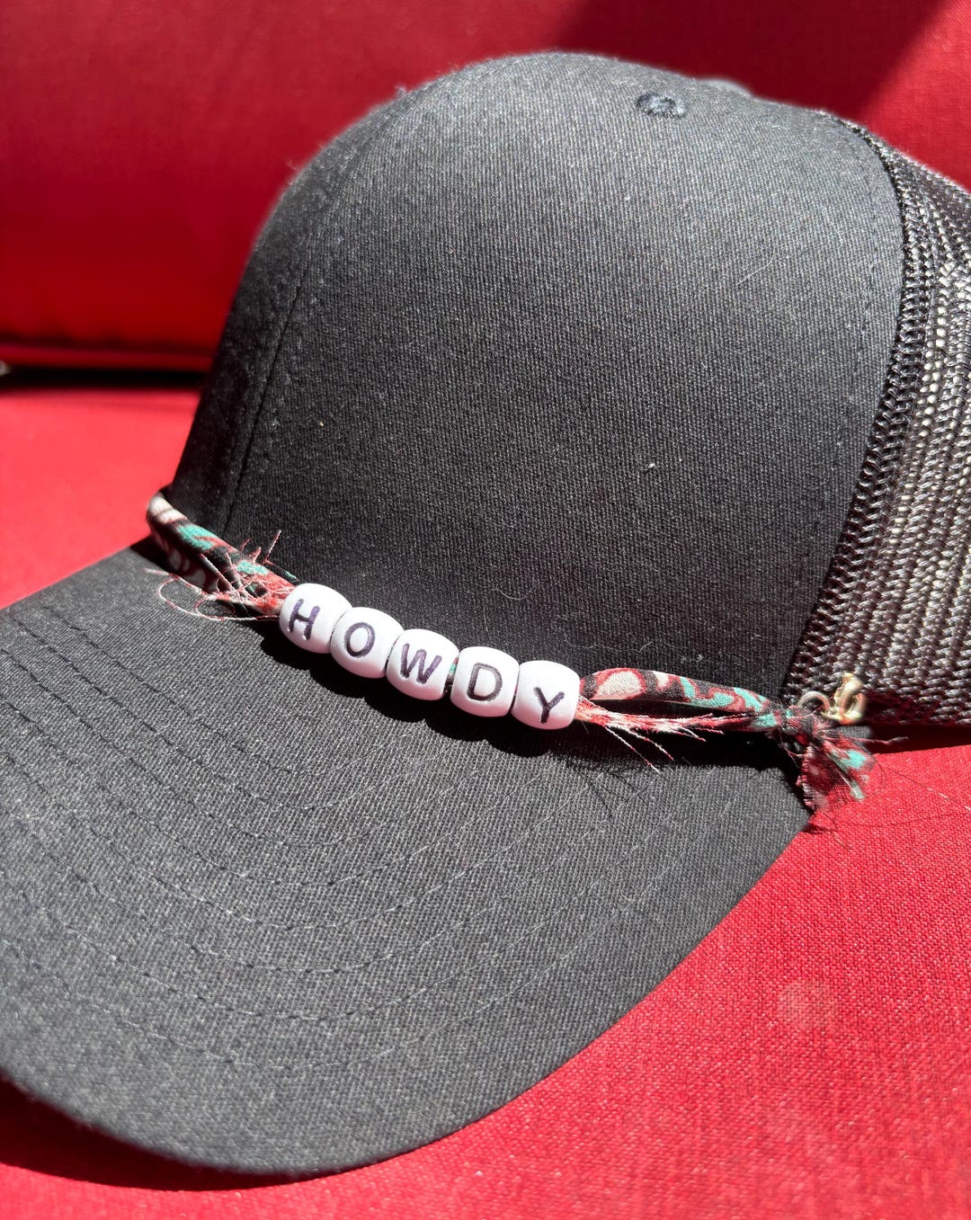 Boho Howdy Bead Trucker Hat Chain, Bill Chain, Hat Accessory, Baseball ...