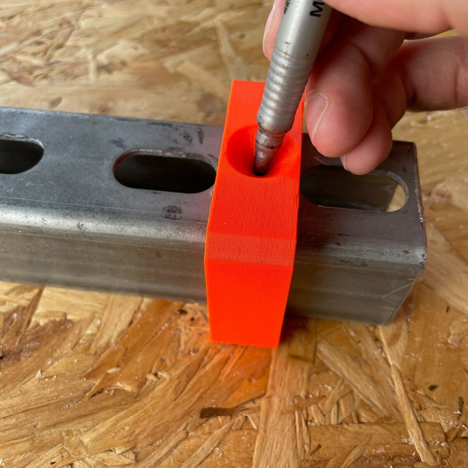 Unistrut Marking Tool 41mm X 41mm Magnetic Fast Perfect Cut Electrician ...