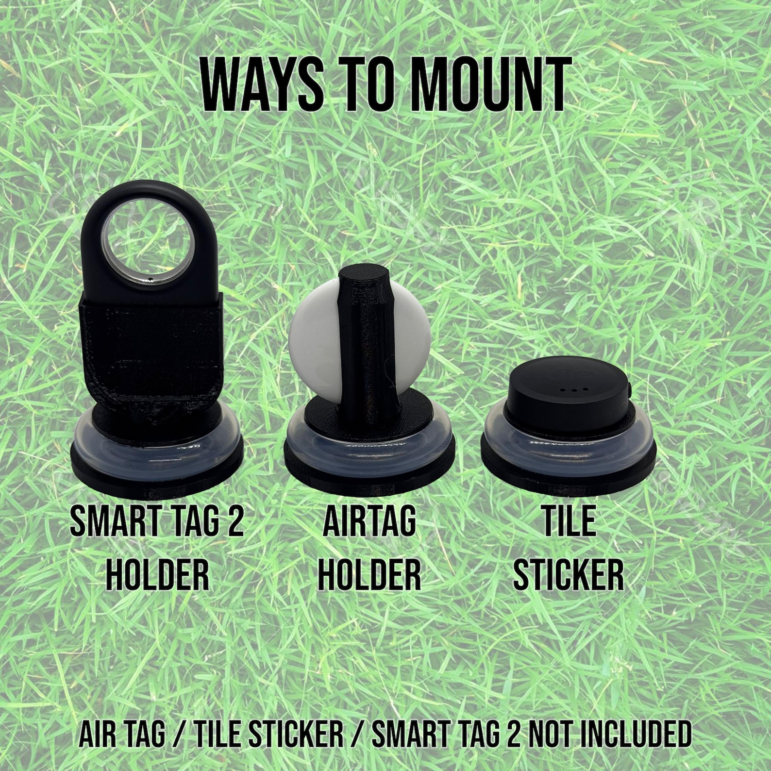 MTB Tracker Holder Kit - Air Tag & Smart Tag 2 + Tile Sticker New ...