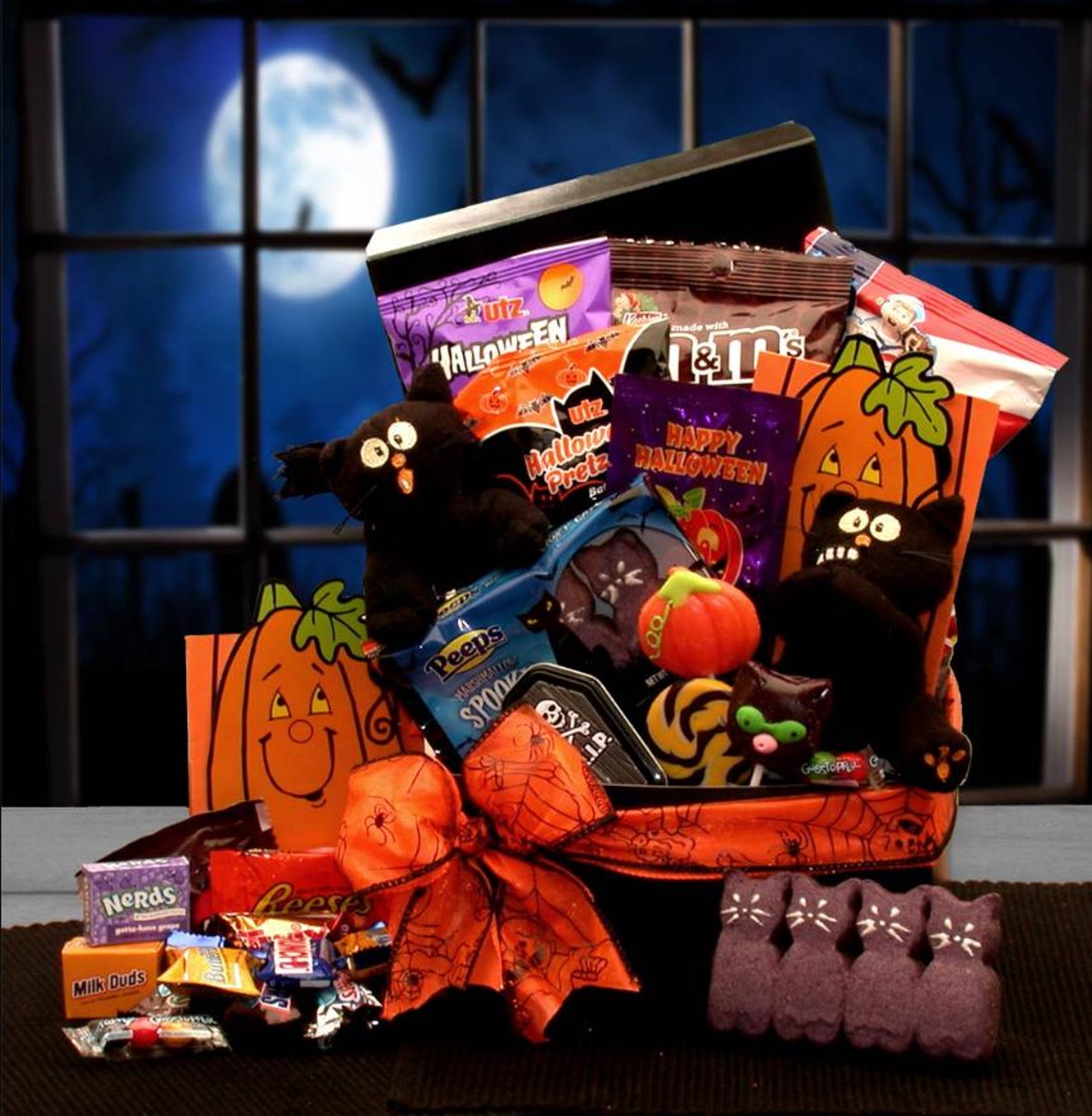 Scaredy Cats Halloween Gift Box, Halloween Snack Box, Halloween Candy ...