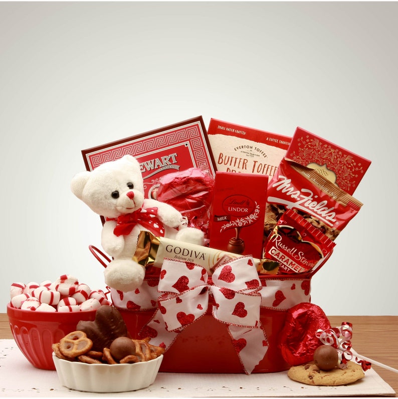 Valentines Day Gift Basket, Valentines Day Care Package, Valentine Gift ...