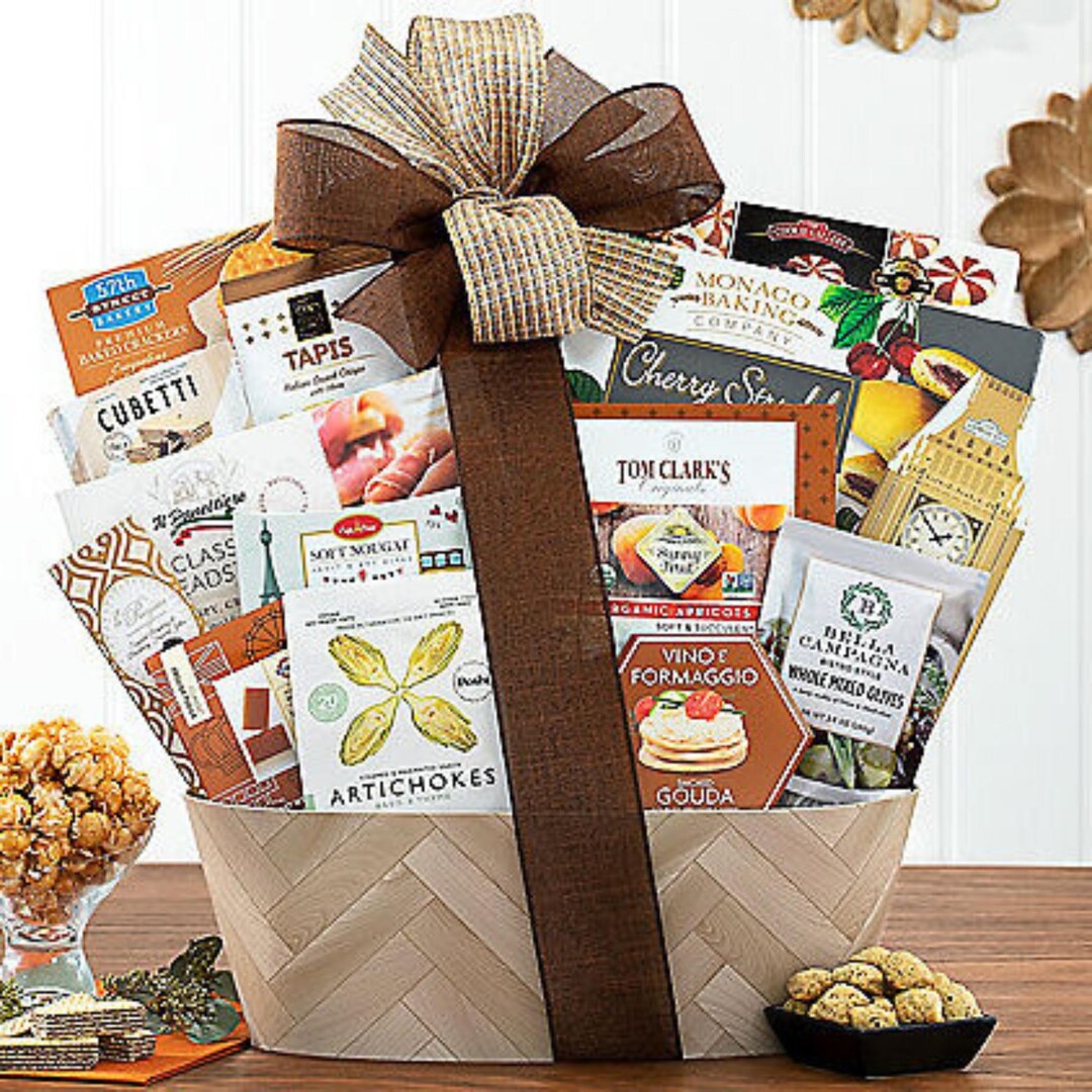 Housewarming Gourmet Gift Basket, Thank You Gift Basket, Gourmet Gift ...