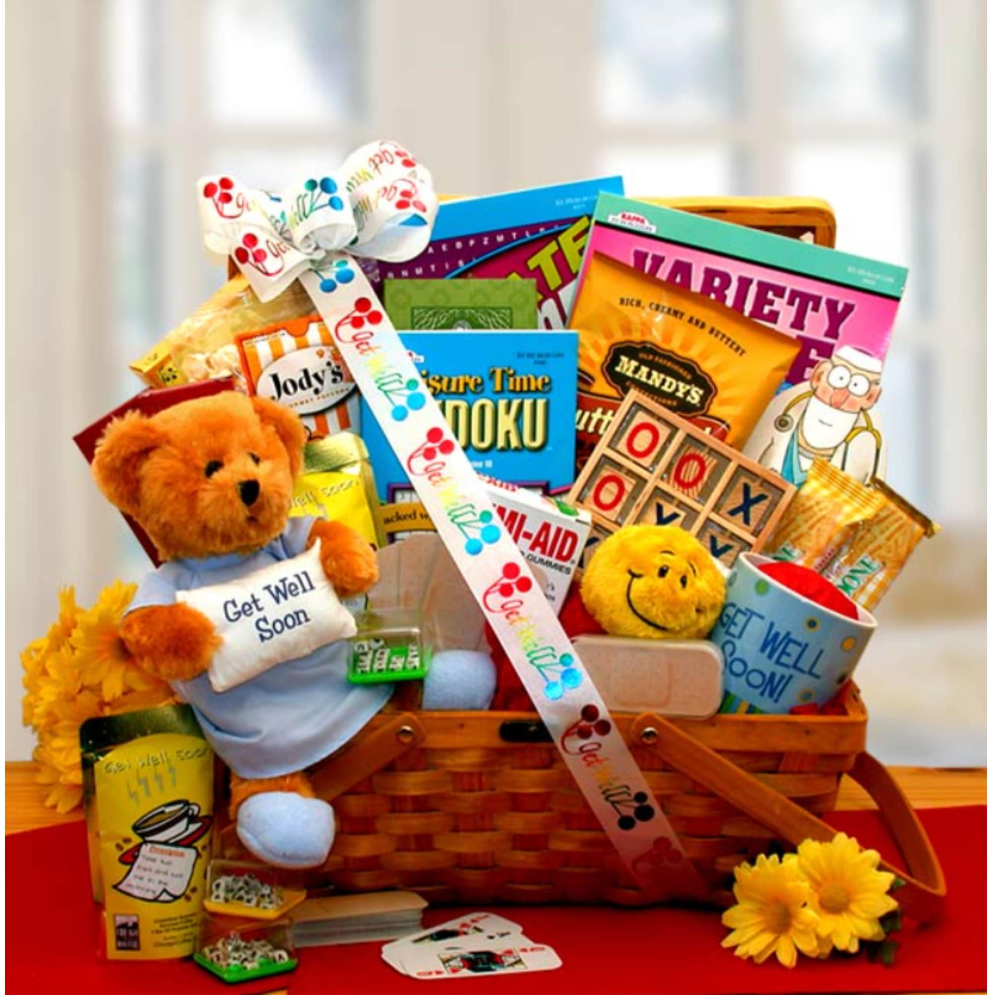 Get Well Soon Gift Basket, Get Well Care Package, Feel Better Gift ...