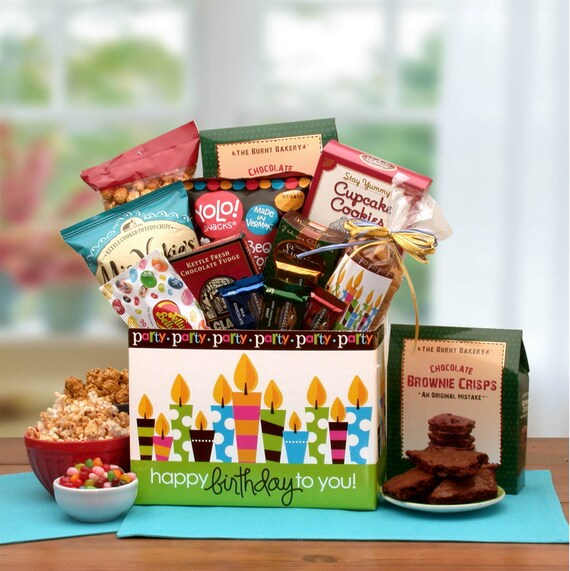 Birthday Snacks Gift Box Birthday Gift Box Snacks Birthday - Etsy