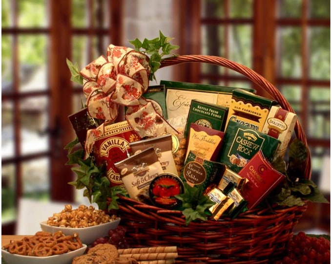 Gourmet Gift Basket, Gourmet Food Gifts, Gourmet Care Package, Gift ...