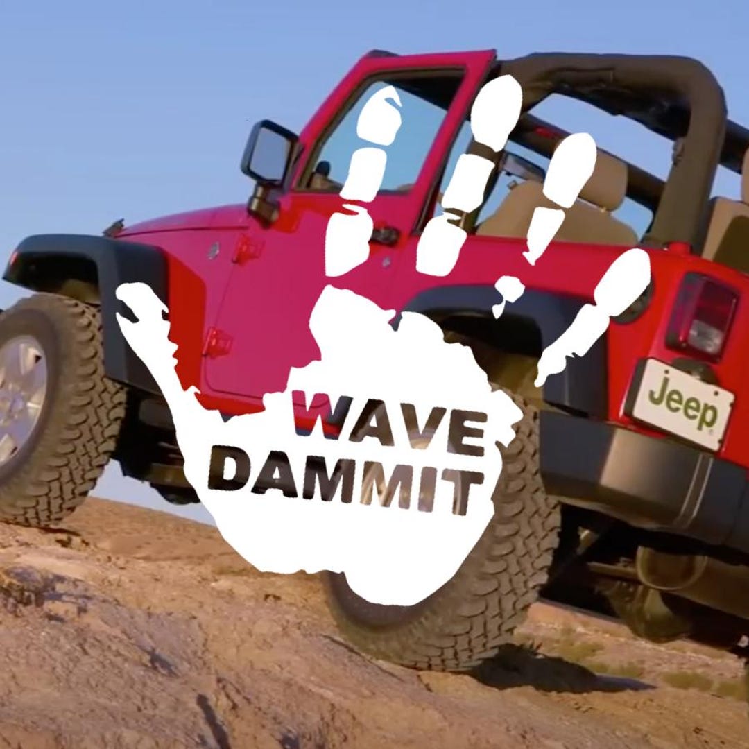 Wave Dammit Car Decal, Stickers, Decals for Cars, Vinyl, Waterproof ...