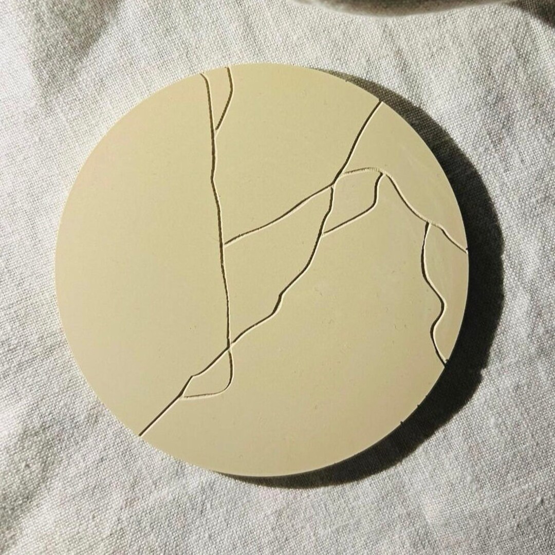 Jesmonite I Coaster With Pattern - Etsy