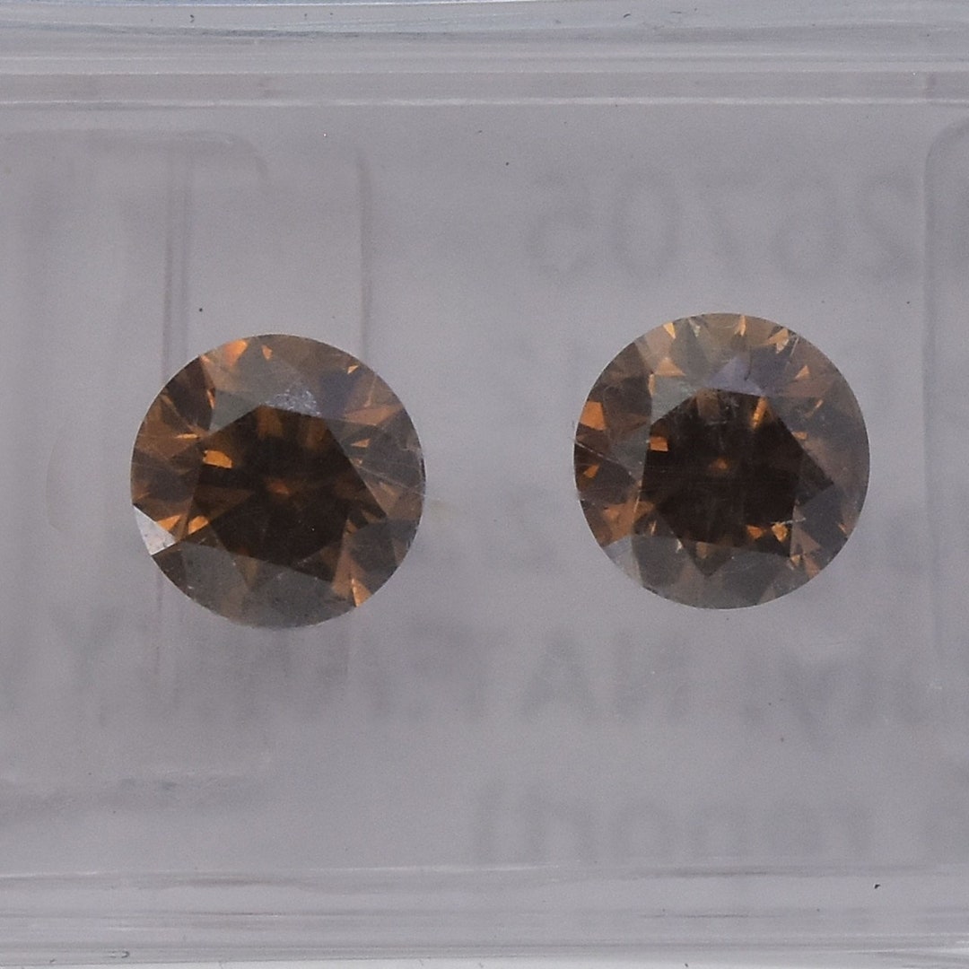 1.27 Carat Fancy Dark Orangy Brown Color Natural Loose Diamond - Etsy