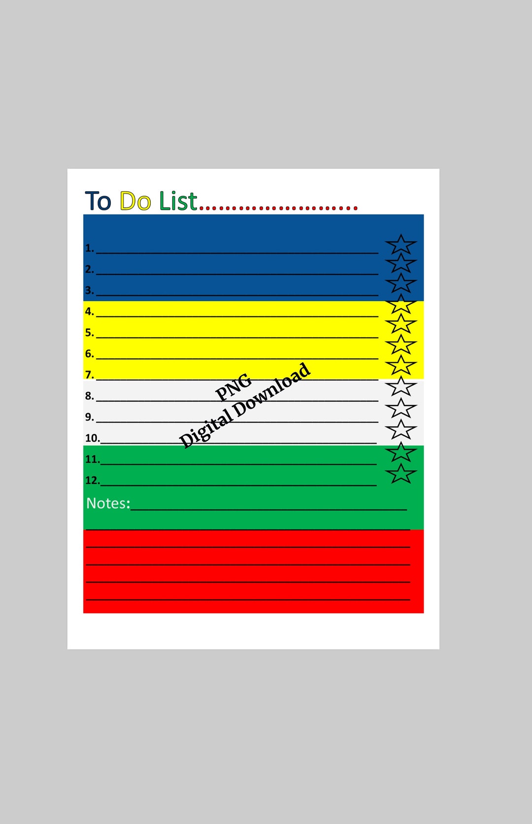 OES Order of Eastern Star Masonic Multicolored Things to Do List - Etsy