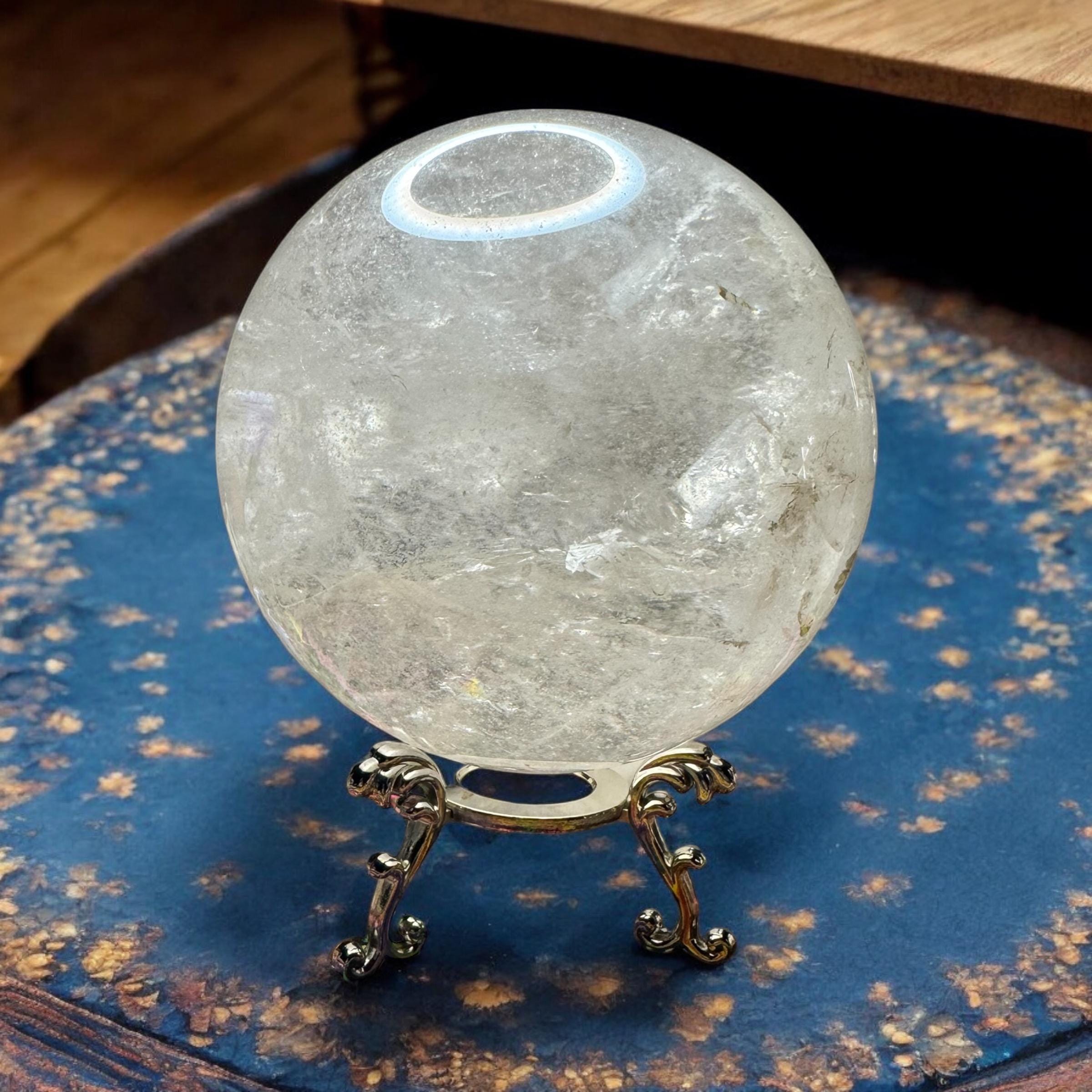 Jumbo Clear Quartz Sphere Crystal Ball - Etsy
