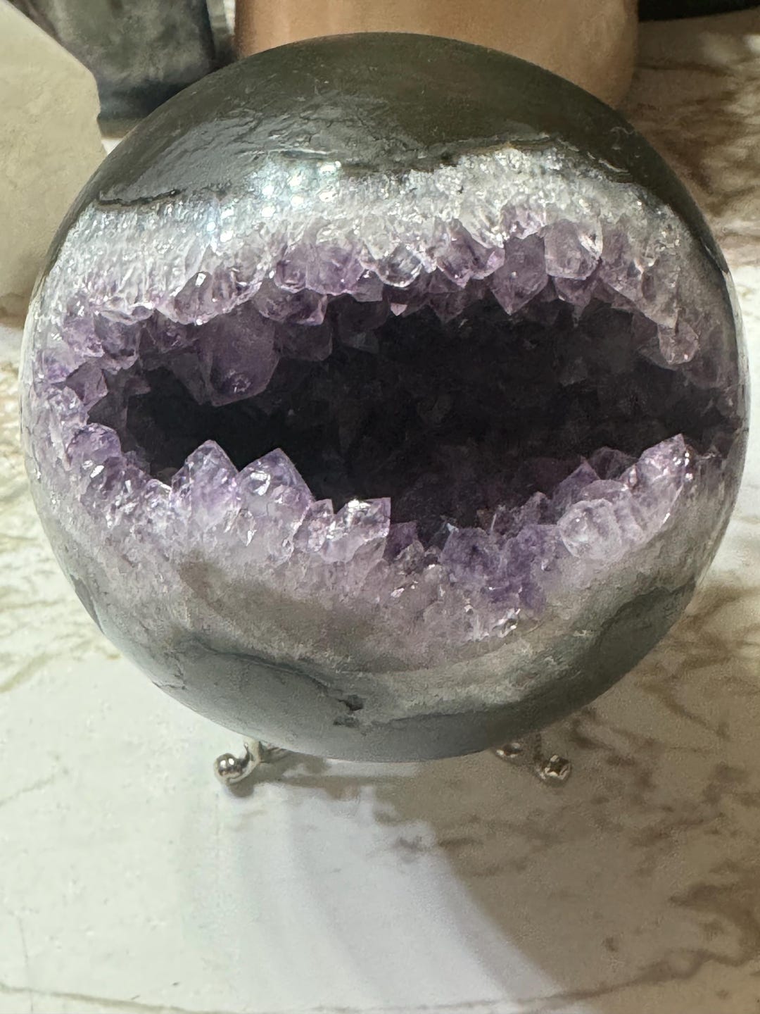 Brazilian Amethyst Geode Home Decor - Etsy