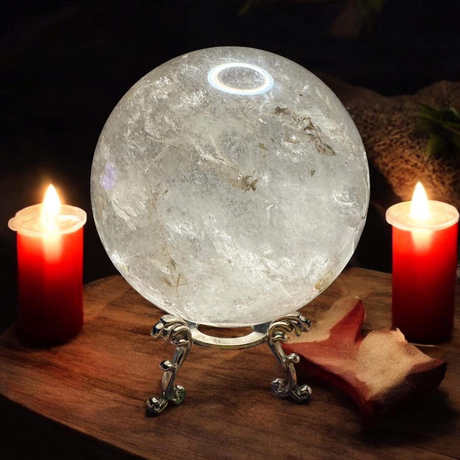 Jumbo Clear Quartz Sphere Crystal Ball - Etsy