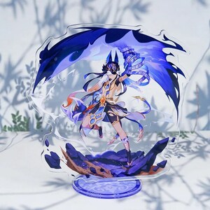Game Anime Genshin Impact Resin Stand Figure Figurine Standee Venti ...