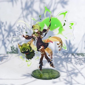 Game Anime Genshin Impact Resin Stand Figure Figurine Standee Venti ...