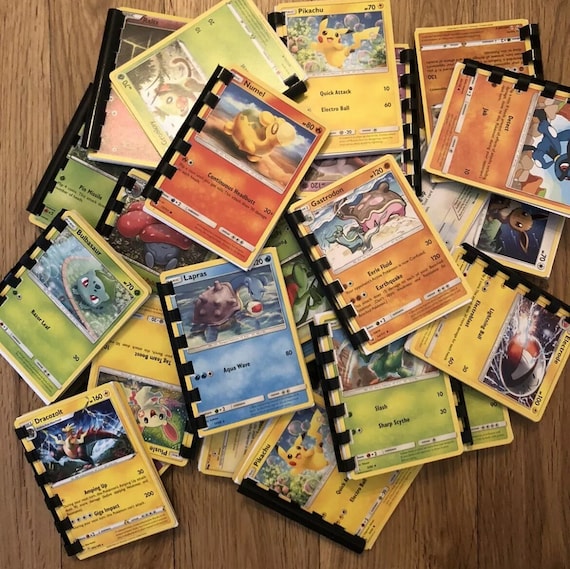 10 Pokémon Card Notebooks Upcycled Pokémon Card Notebooks | Etsy