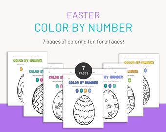 Children's Color by Number Printable Fantasy Princess - Etsy UK
