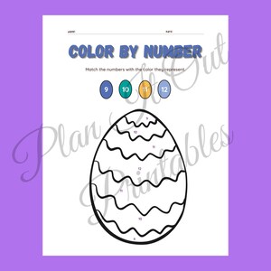 Easter Egg Color by Number | Color by Number | Activity for Kids ...