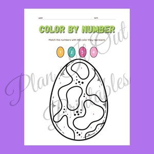 Easter Egg Color by Number | Color by Number | Activity for Kids ...