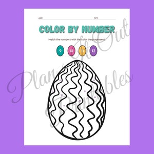 Easter Egg Color by Number | Color by Number | Activity for Kids ...