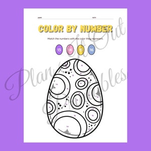 Easter Egg Color by Number | Color by Number | Activity for Kids ...