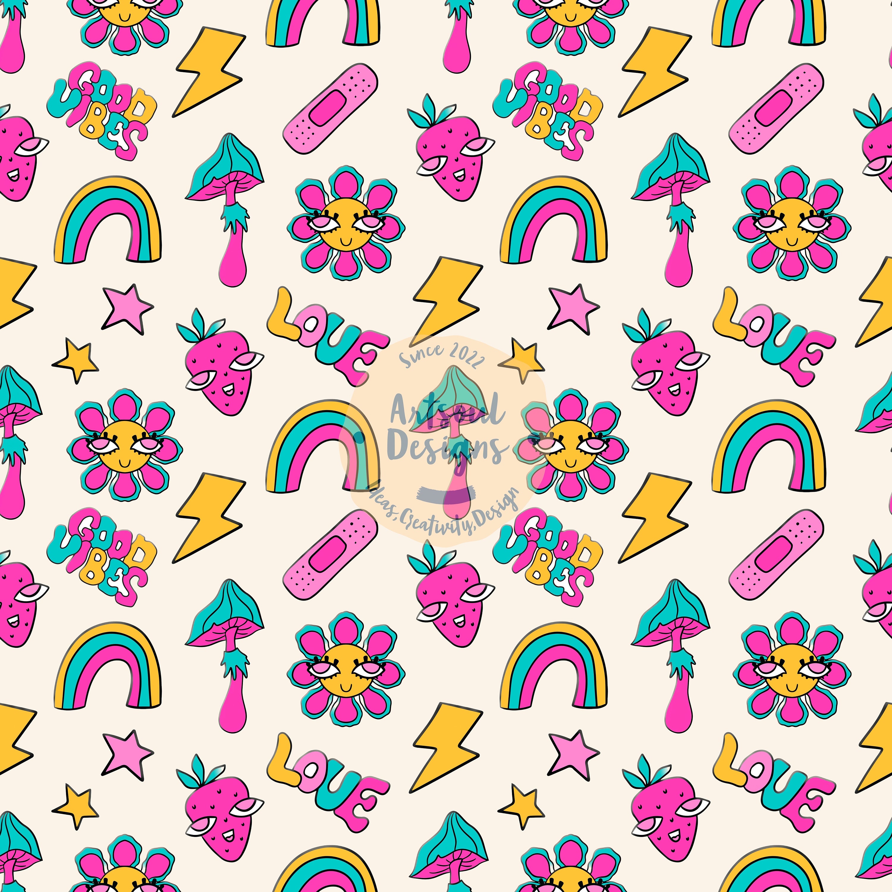 Y2K Aesthetic Seamless Pattern for Commercial Use Surface - Etsy