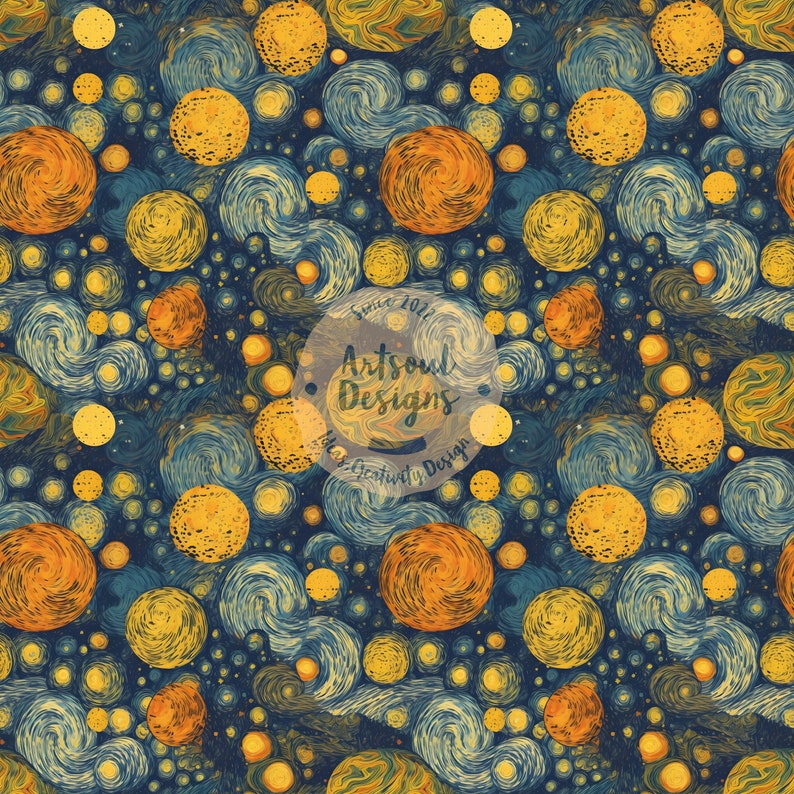 Planets and Stars Repeating Seamless Pattern Design,tiling Design,digital Paper,fabric ...