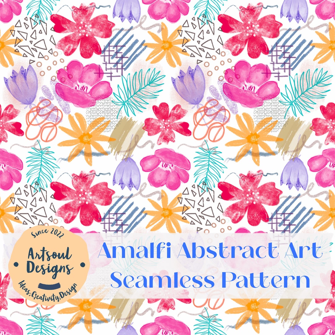 Amalfi Abstract Art Repeating Seamless Pattern Design,tiling Design ...